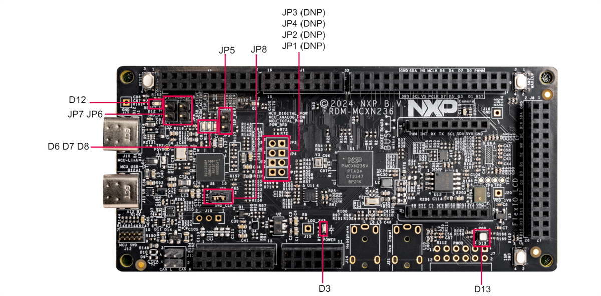 FRDM-MCXN236 MCX N23x MCU開發板 - NXP Semiconductors | Mouser